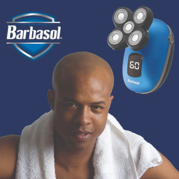Barbasol LCD Rasoio testa Set 5 lame rotanti – BARBER FIRST